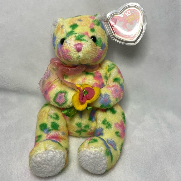 Toys | Ty Beanie Baby Bloom The Flower Bear Mint Condition With Mint ...